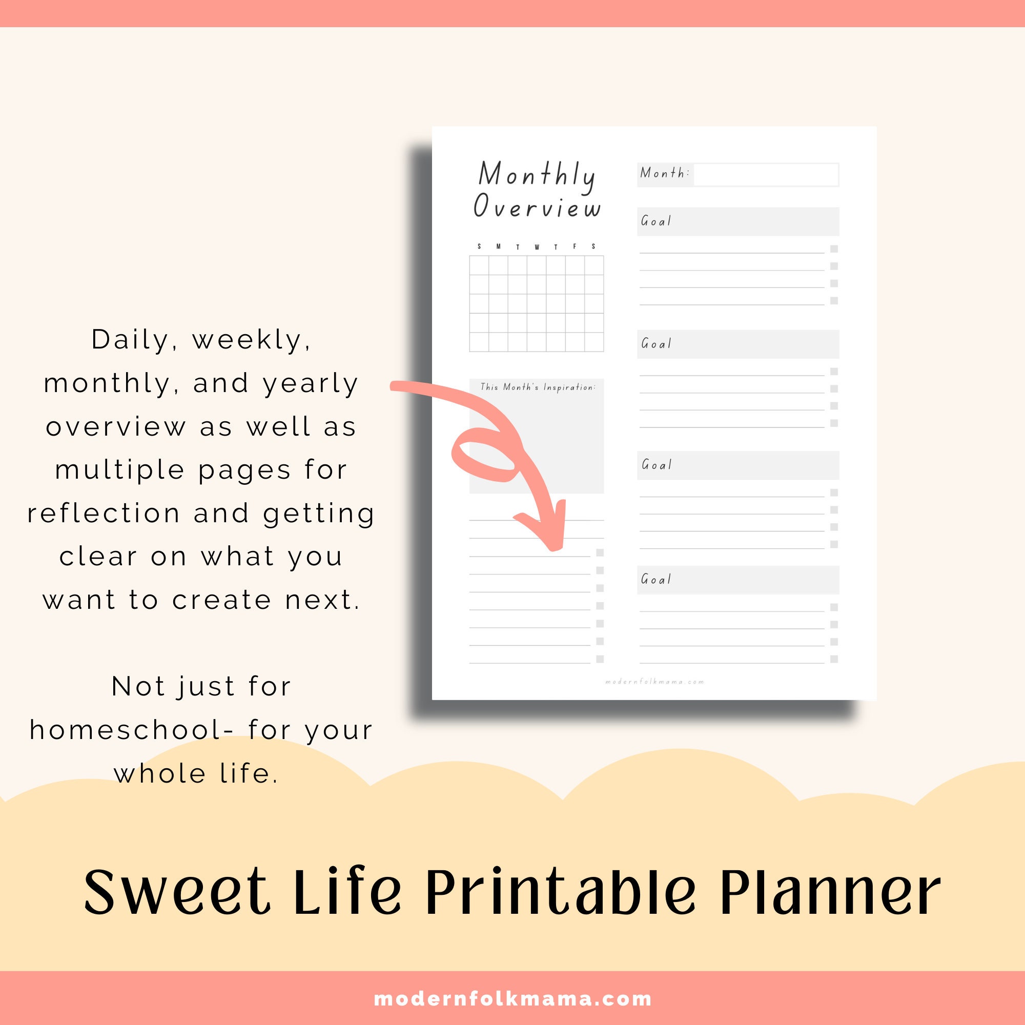 Printable Homeschool Planner Binder Kit Heart Centered Goals - Etsy