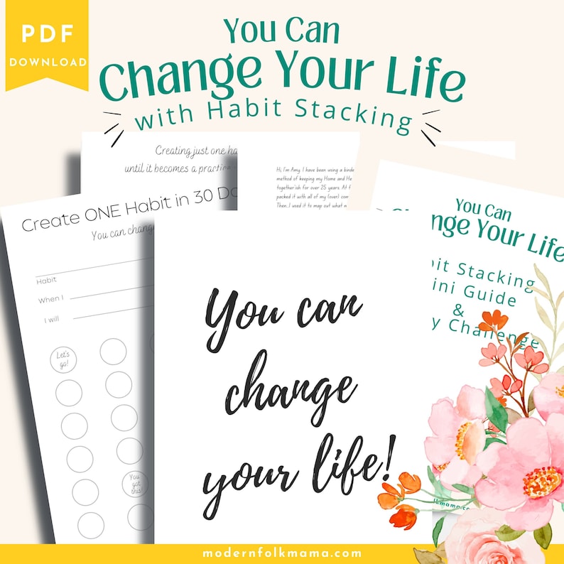 Habit Tracker Printable Atomic Habits 30 Day Challenge - Etsy