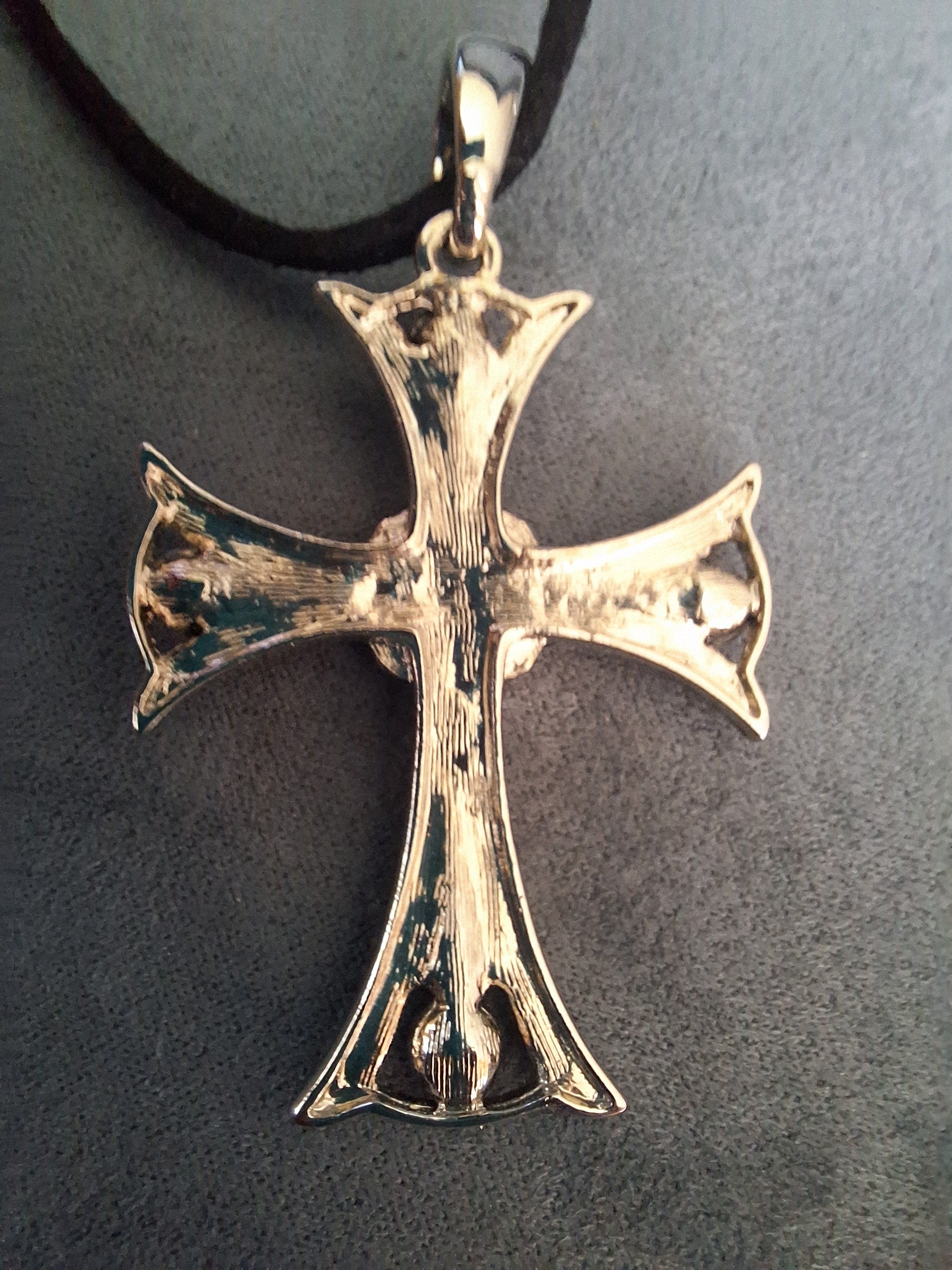 Lia Sophia divinity Cross Necklace With Blue and Dark Blue Cut Crystals ...