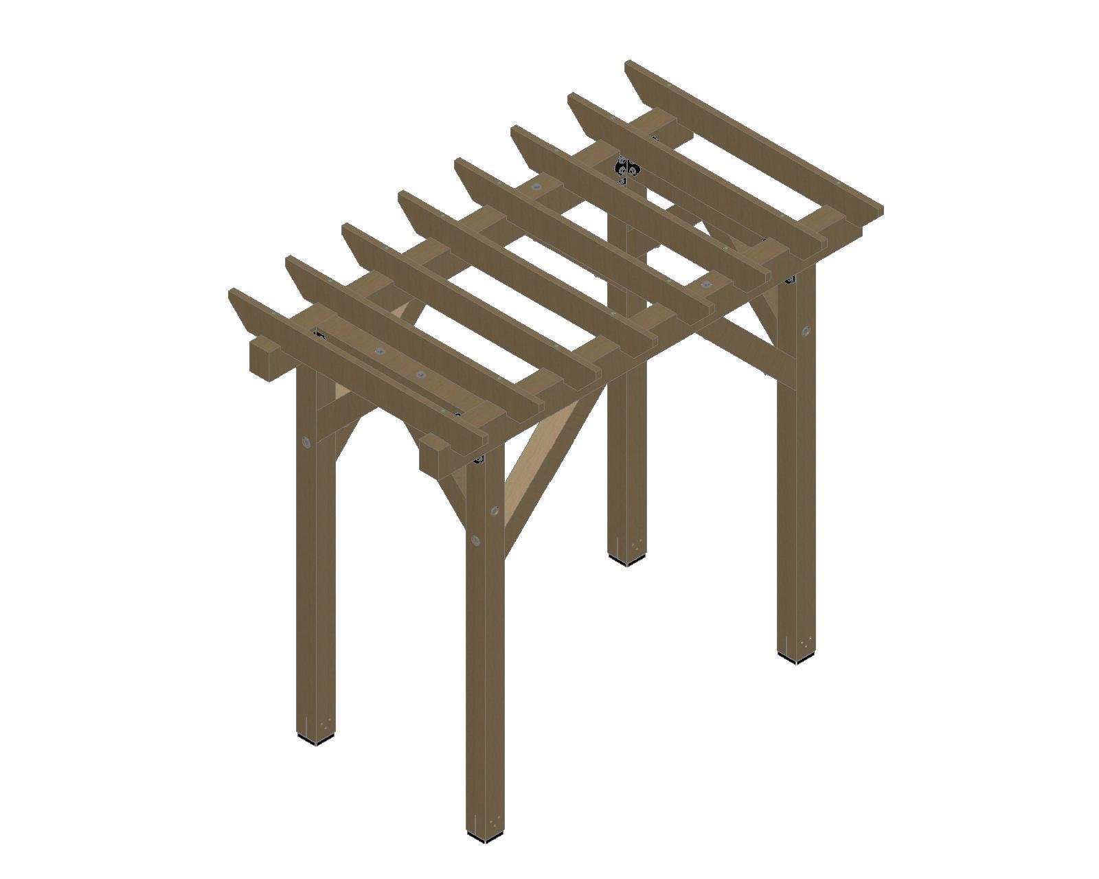 6 X 10 Premium Cedar Pergola - Etsy