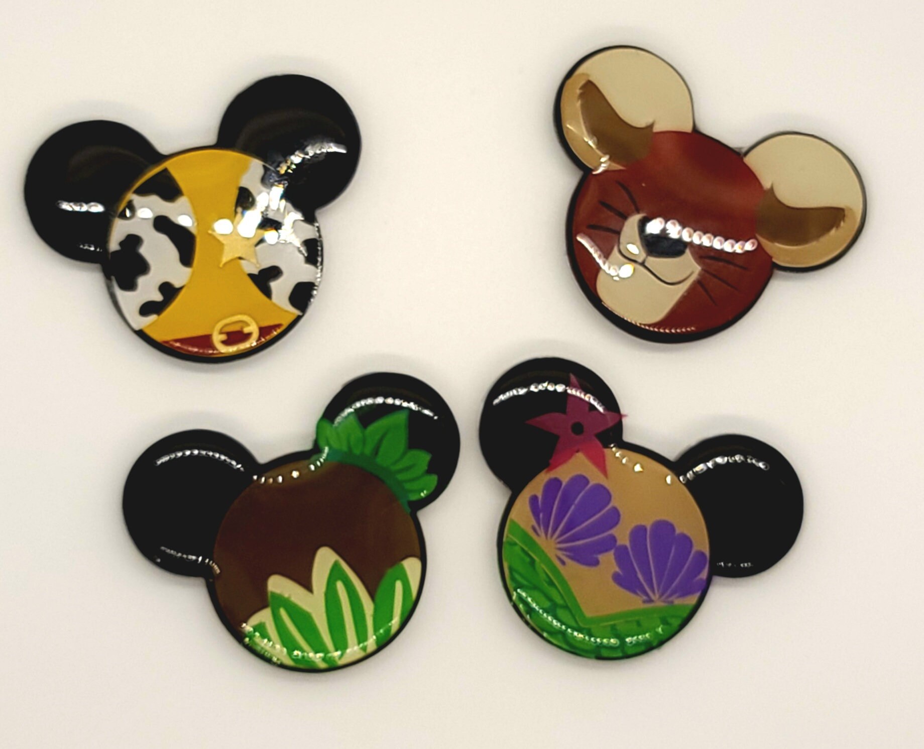 Disney Inspired Mouse Head Changeable Badge Reel - Etsy