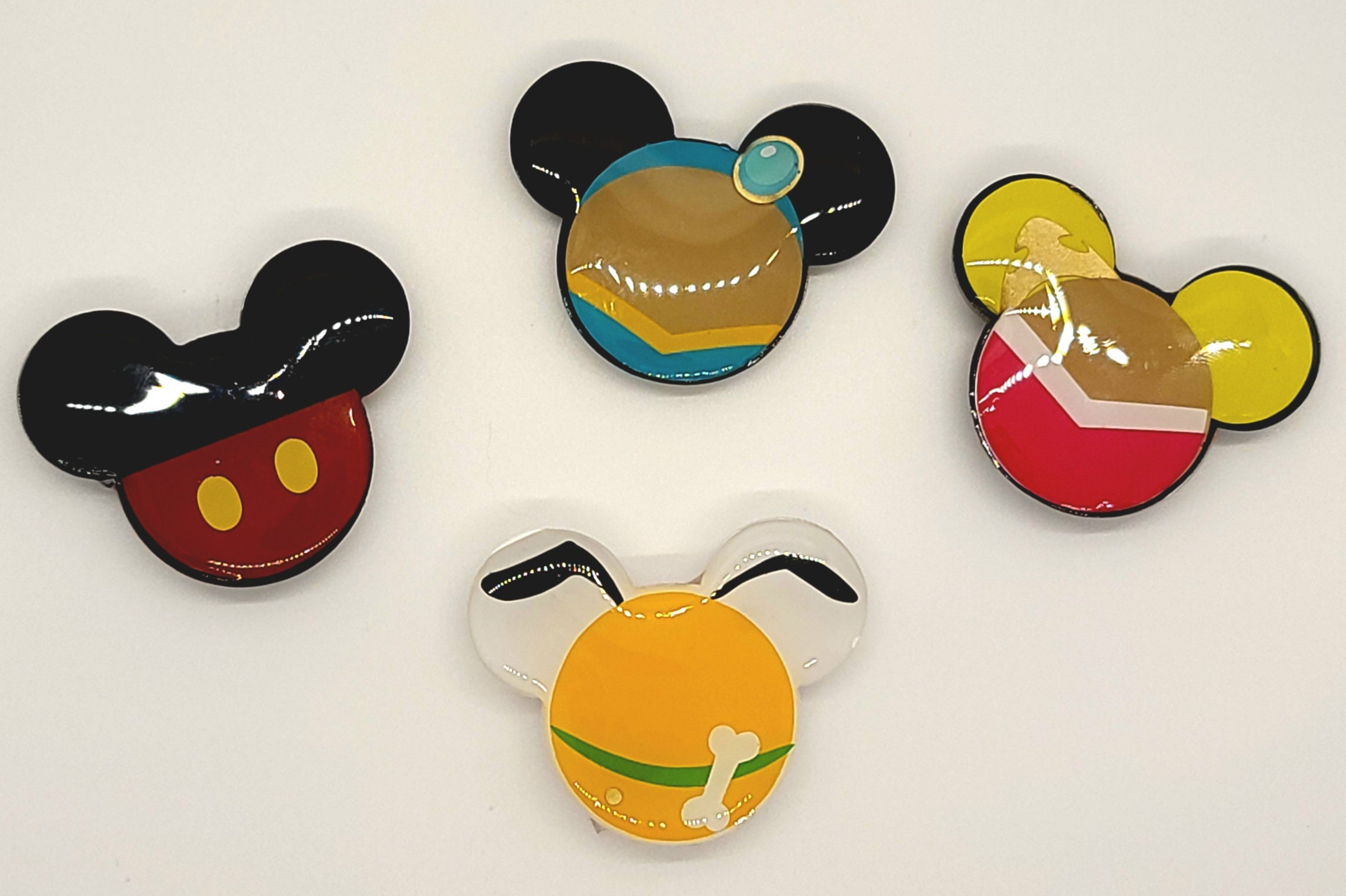 Disney Inspired Mouse Head Changeable Badge Reel - Etsy