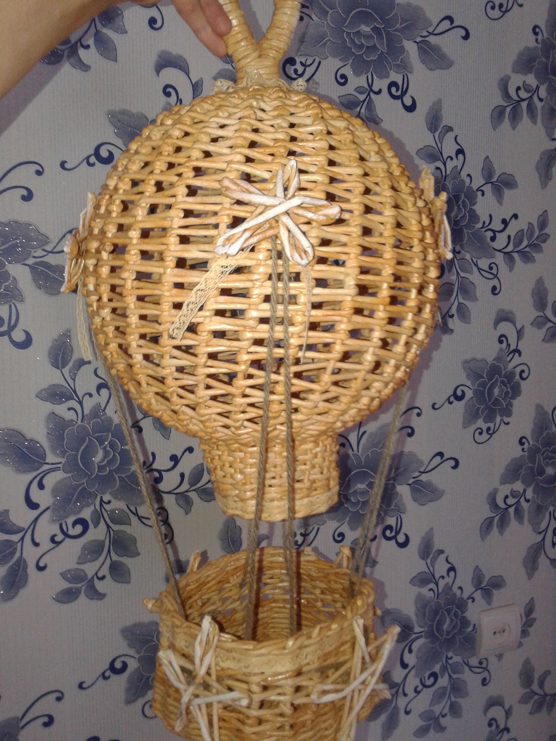 D9 1 D7 5 Hot Air Wicker Balloon With A Basket Etsy