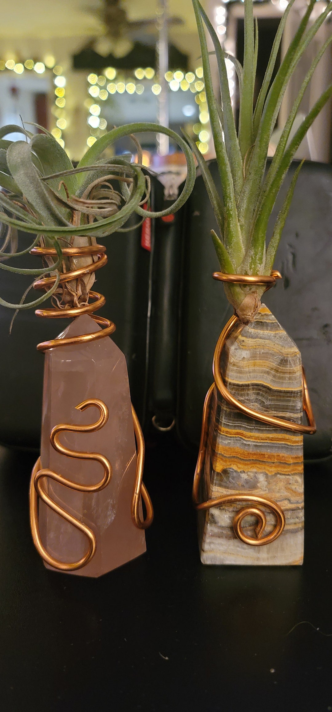 Wire Wrapped Crystal Air Plant Holder - Etsy
