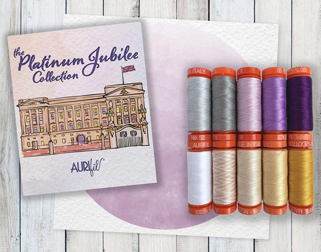 The Platinum Jubilee Thread Set Aurifil AC50PJ10 Aurifil Thread - Etsy