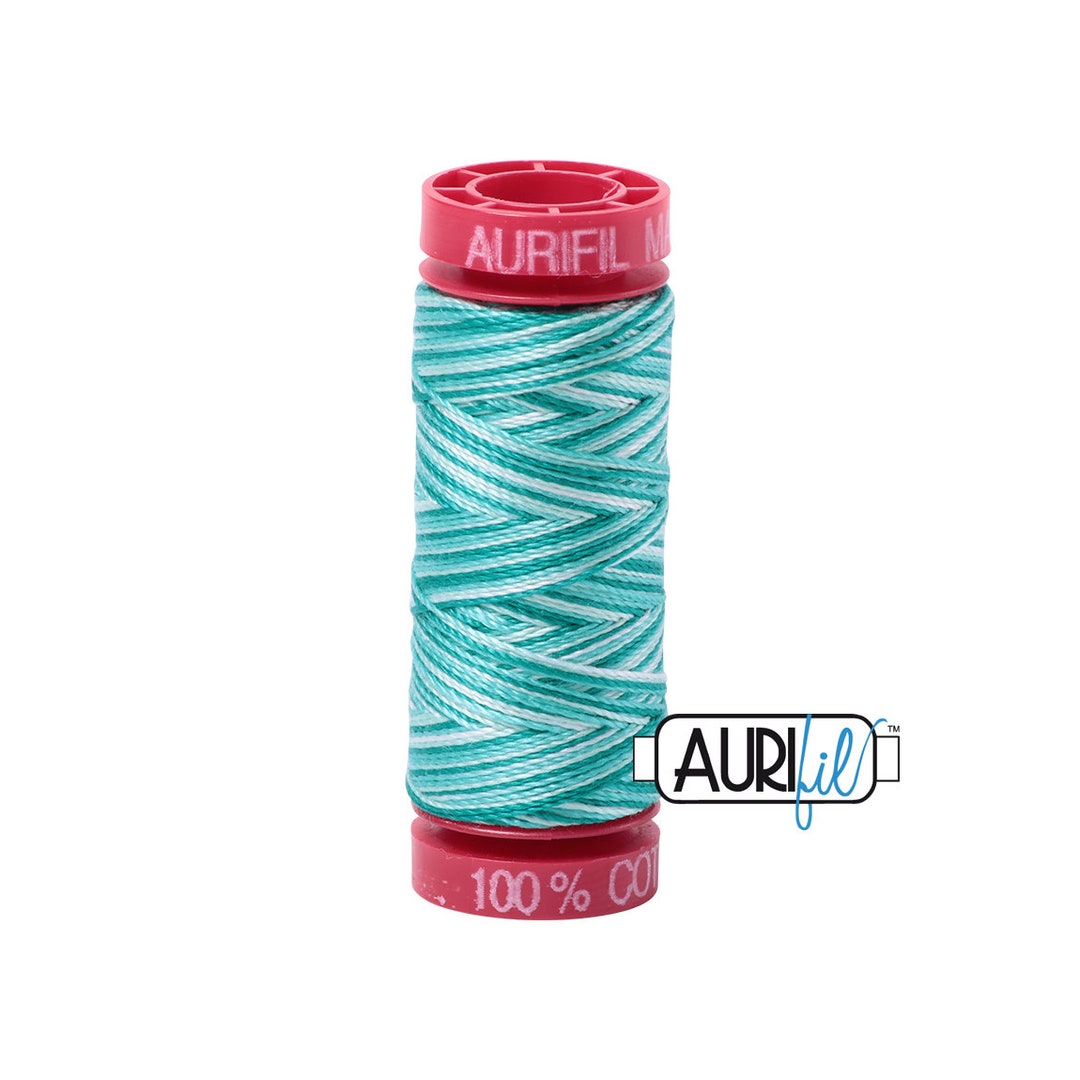 Seamist Variegated 4654 12wt Small Spool Aurifil Thread - Etsy