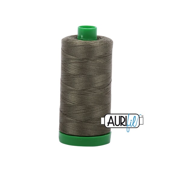 Army Green 2905 40wt Large Spool Aurifil Thread - Etsy UK