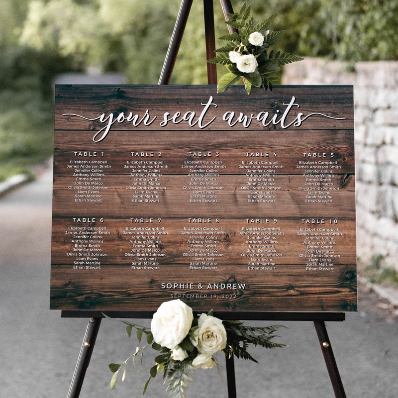 Diy Seating Chart - Etsy