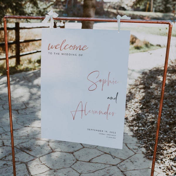 Rose Gold Sign - Etsy