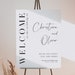 Welcome Sign Wedding, Boho Welcome Sign, Formal Welcome Sign Template ...