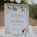Advice and Wishes Sign, Wedding Advice Sign, Boho Wedding Sign, Boho ...
