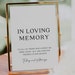 In Loving Memory Sign, in Loving Memory Template. Printable Elegant ...