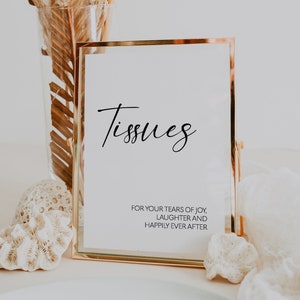 Tissues Sign, Wedding Tissues Sign, Wedding Signage lwtboho - Etsy
