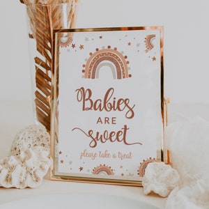 Babies Are Sweet Sign Baby Shower Sign Sweats and Treats - Etsy
