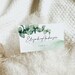 Greenery Place Card Template, Wedding Place Cards, Greenery Name Tags ...