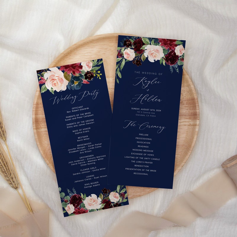 Program Holder - Etsy