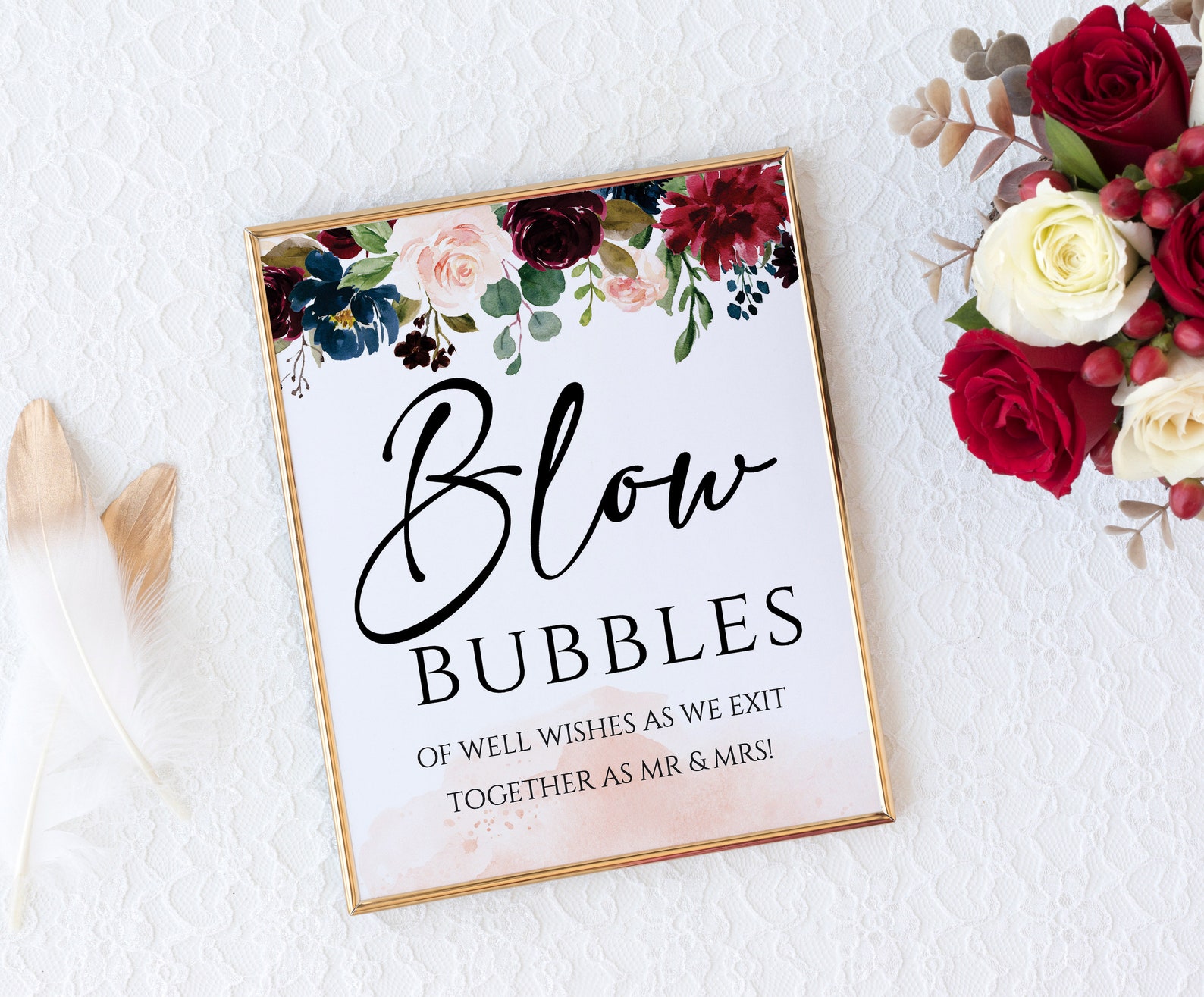 Blow Bubbles of Well Wishes Sign Wedding Bubbles Sign | Etsy