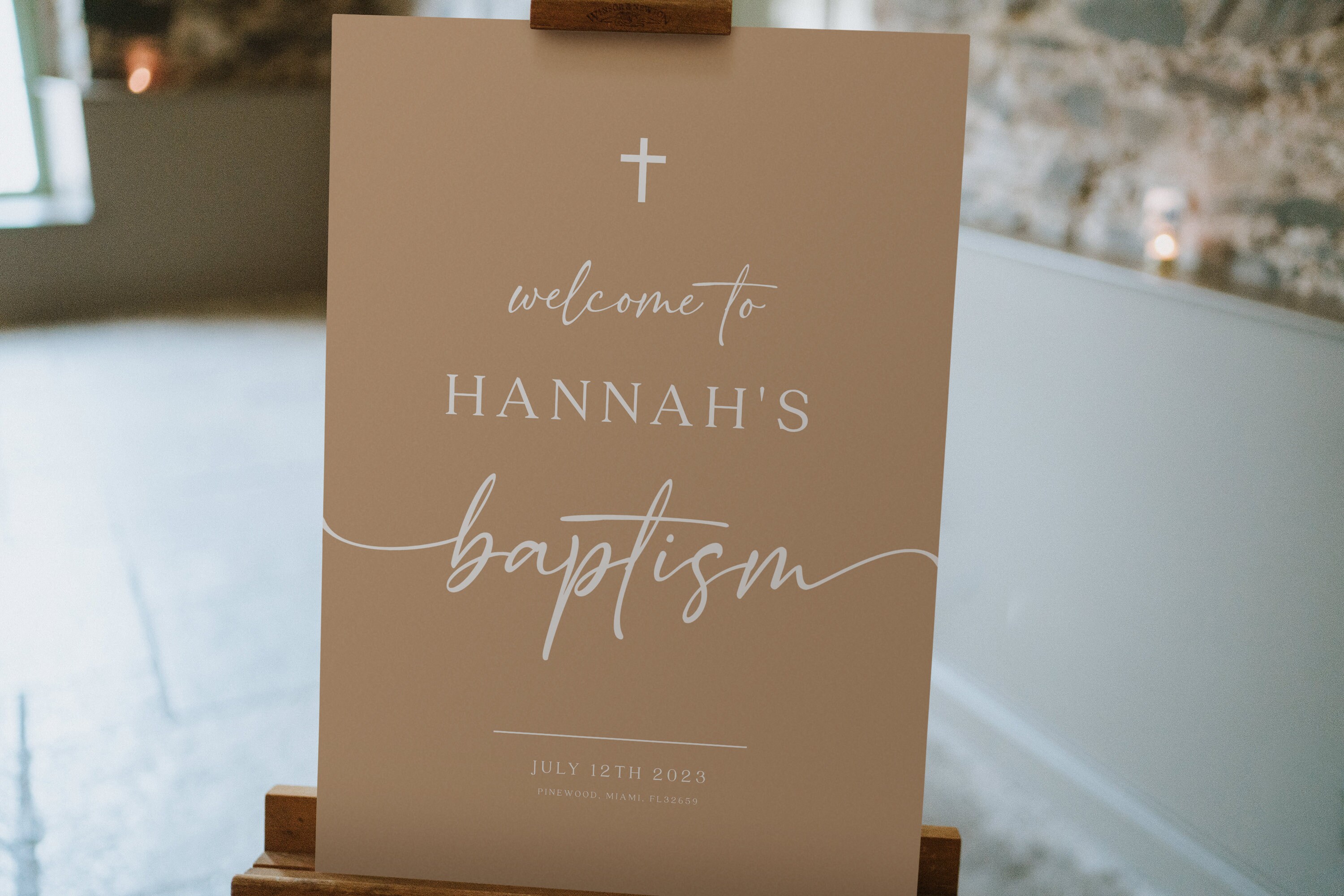 Baptism Welcome Sign Welcome Sign Template Gender Neutral | Etsy