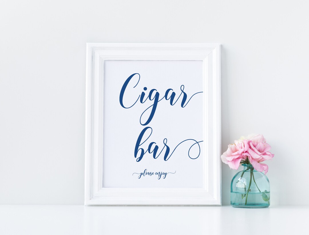 Cigar Bar Sign Wedding Cigar Bar Wedding Sign Cigar Bar - Etsy