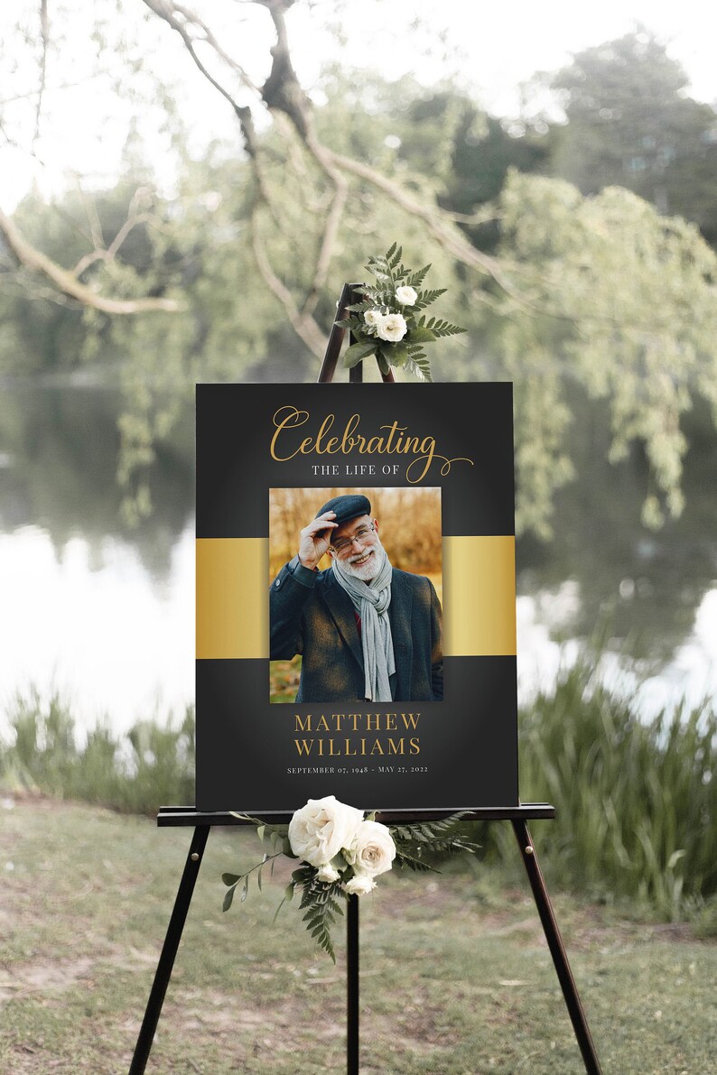 Funeral Welcome Sign Template Instant Download Funeral - Etsy