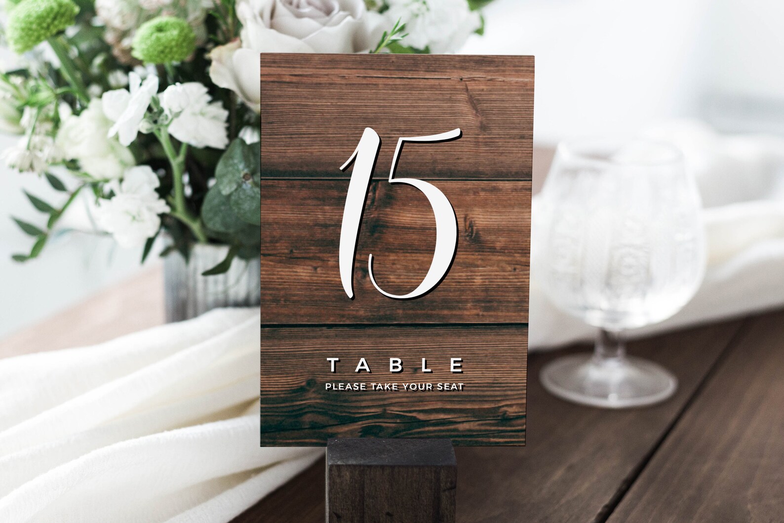 Wood table numbers Wooden wedding table numbers template | Etsy