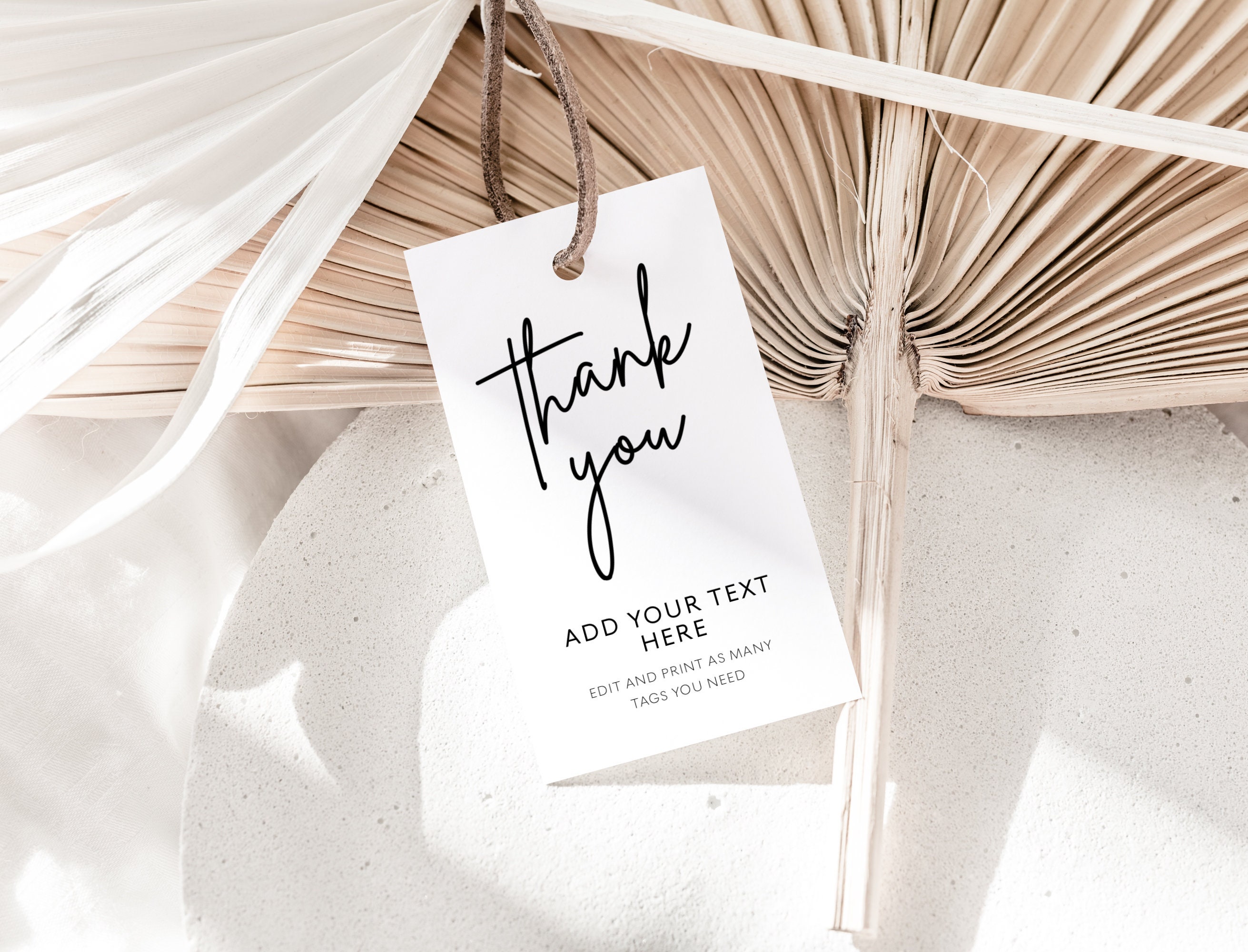 Gift Tag Template Thank You Tag Template Custom Tag | Etsy