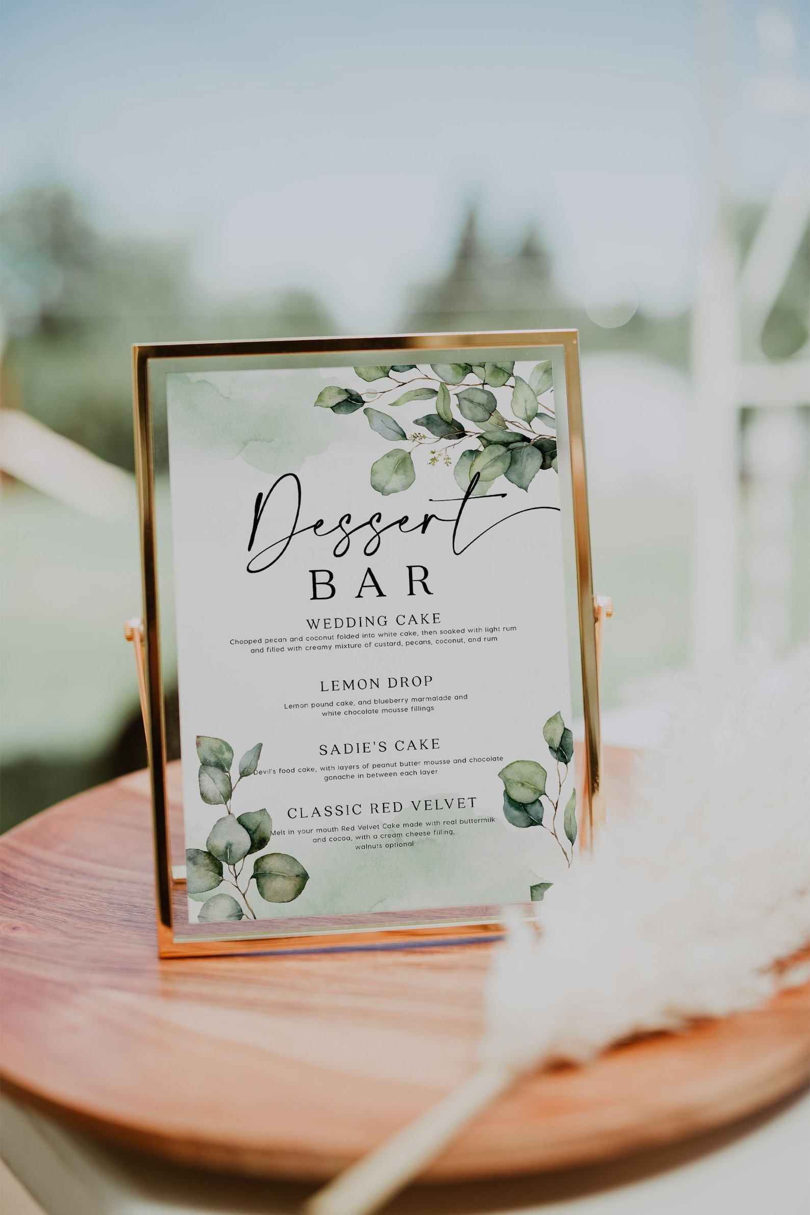 Dessert Menu Sign Dessert Bar Sign Wedding Dessert Sign - Etsy