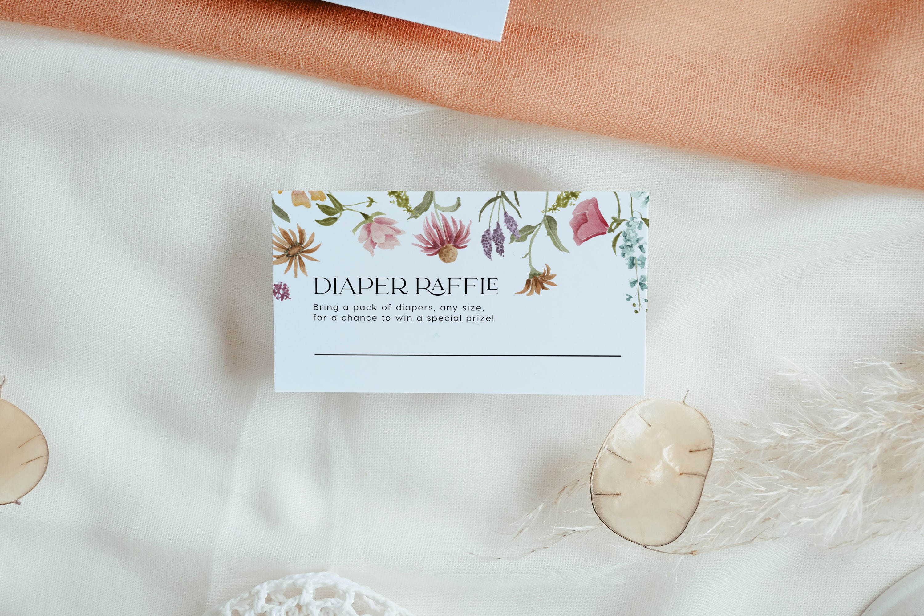 Diaper Raffle Card Baby Shower Diaper Raffle Card Diaper - Etsy