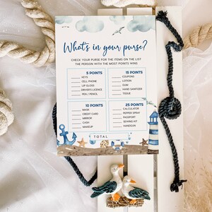 What's in Your Purse Game, Baby Shower What's in Your Purse Game ...