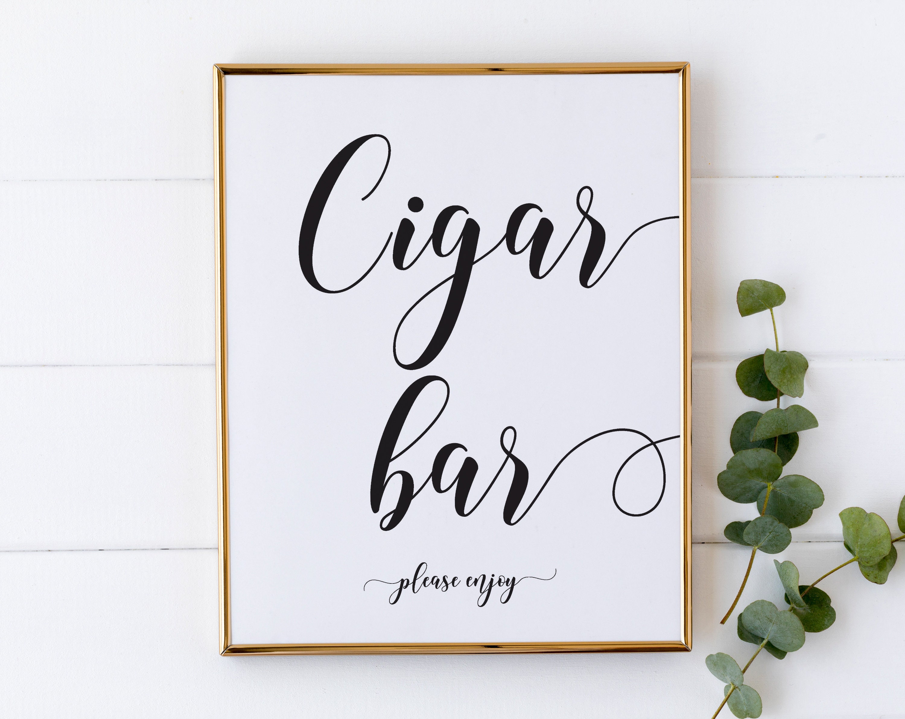 Cigar Bar Sign Wedding Cigar Bar Wedding Signs Cigar - Etsy