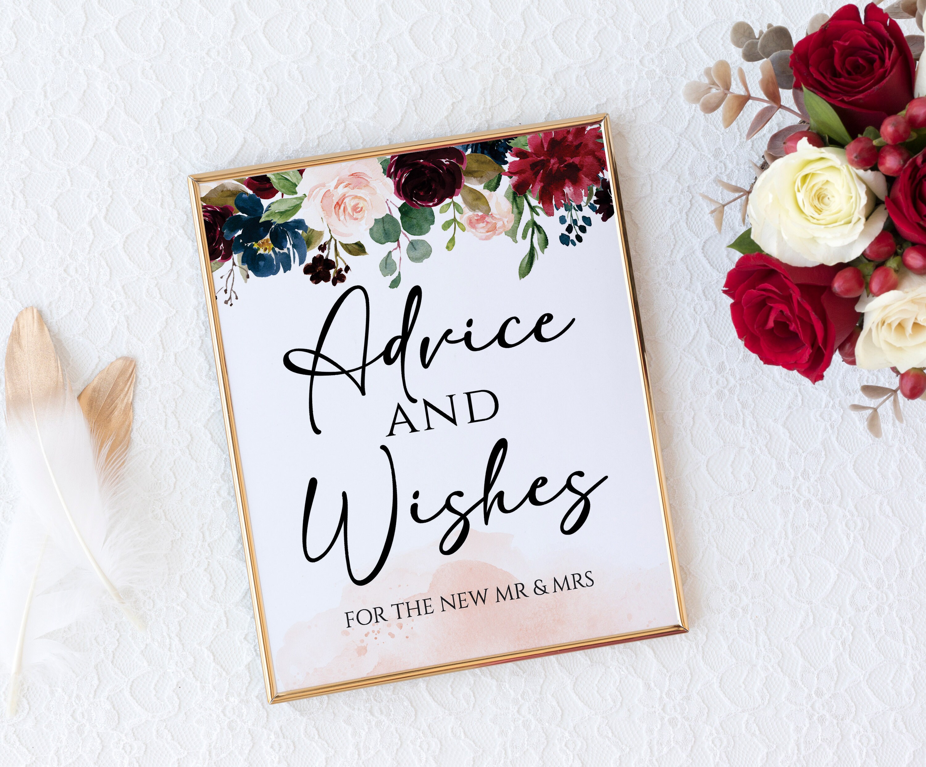 Advice And Wishes For The Mr And Mrs