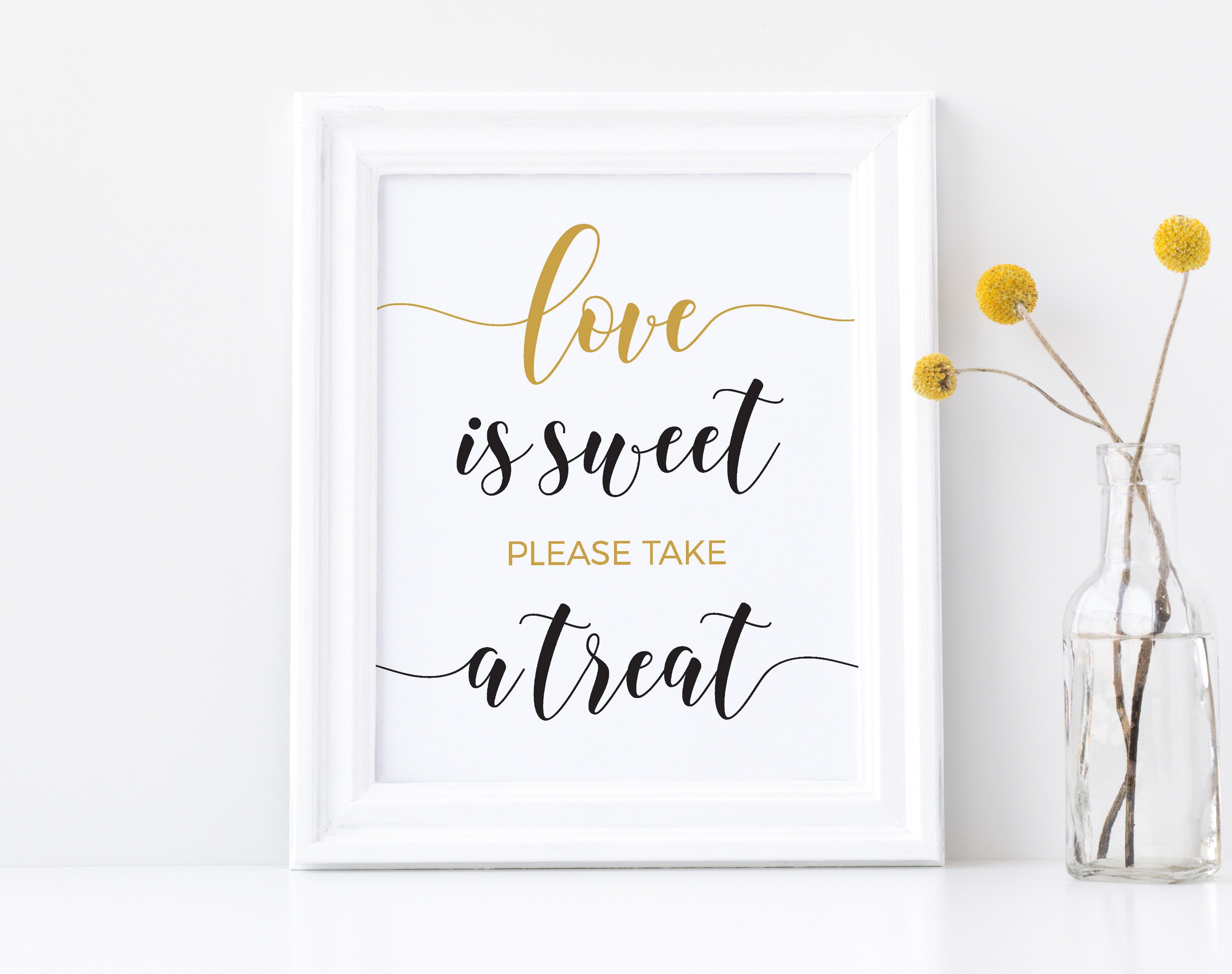 Love is Sweet Sign Love is Sweet Printable Dessert Table - Etsy