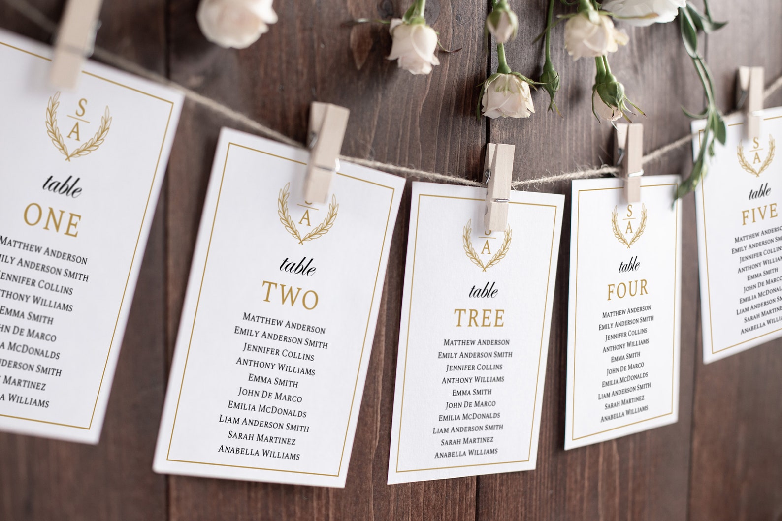 Seating Cards Gold Seating Chart Seating Chart Cards - Etsy