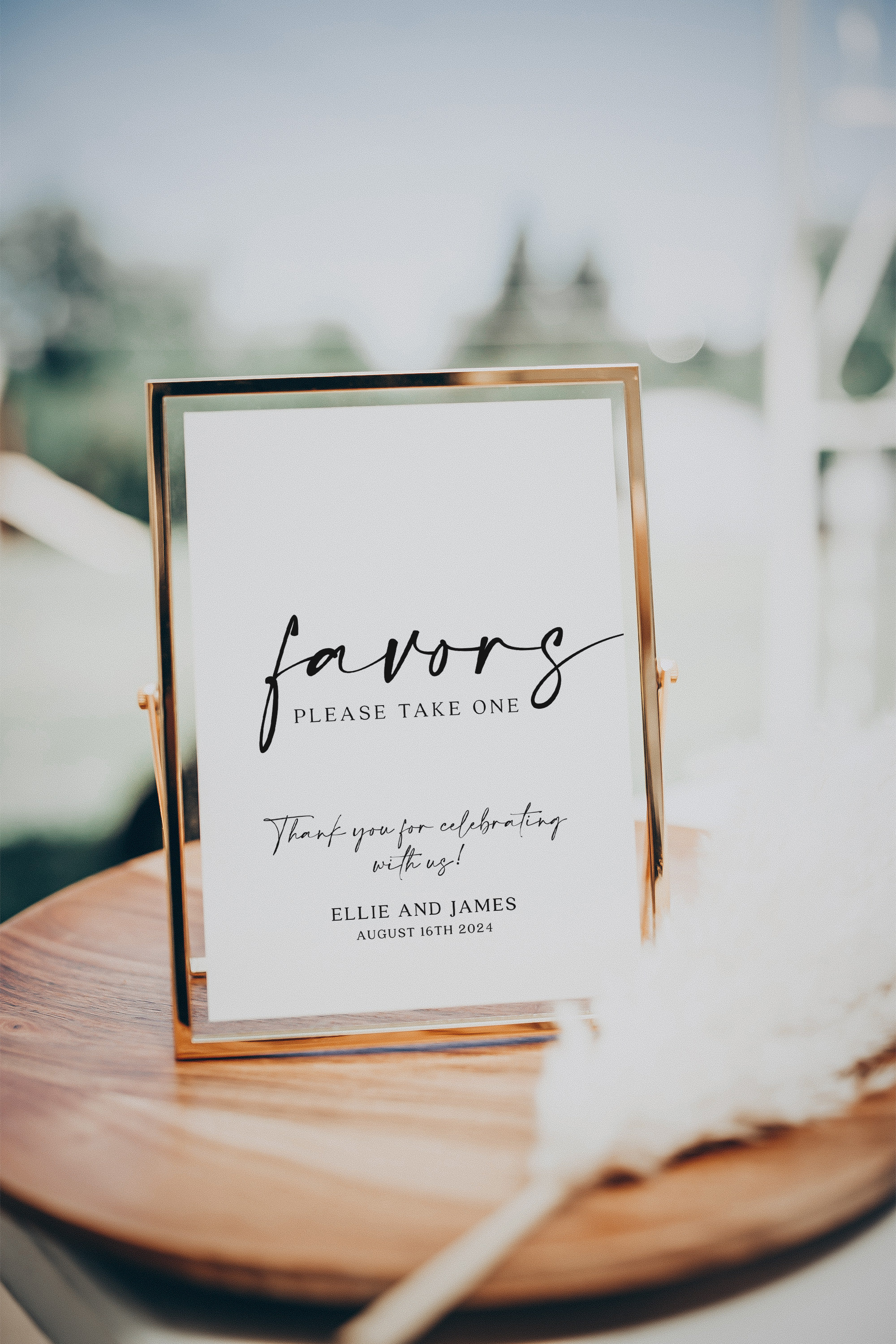 Favors Wedding Sign Template Favors Sign Wedding Modern and - Etsy