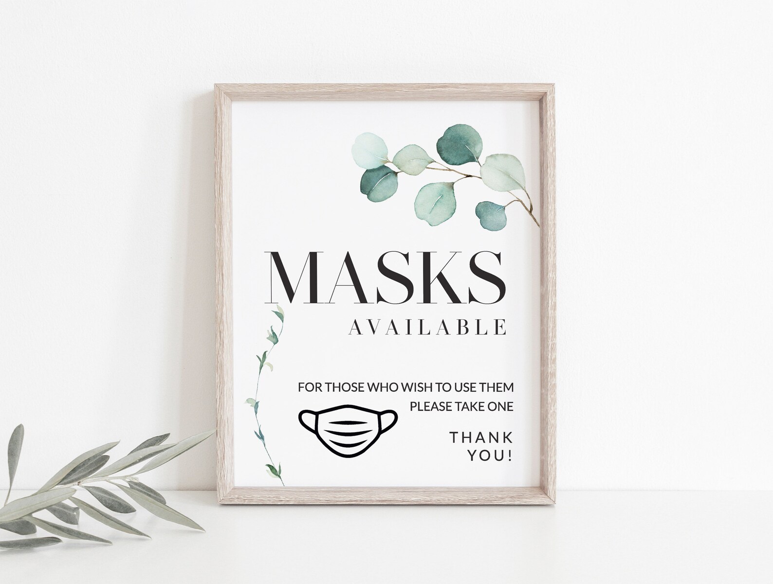 Masks Sign Masks Available Sign Wedding Sign GR021LWT - Etsy