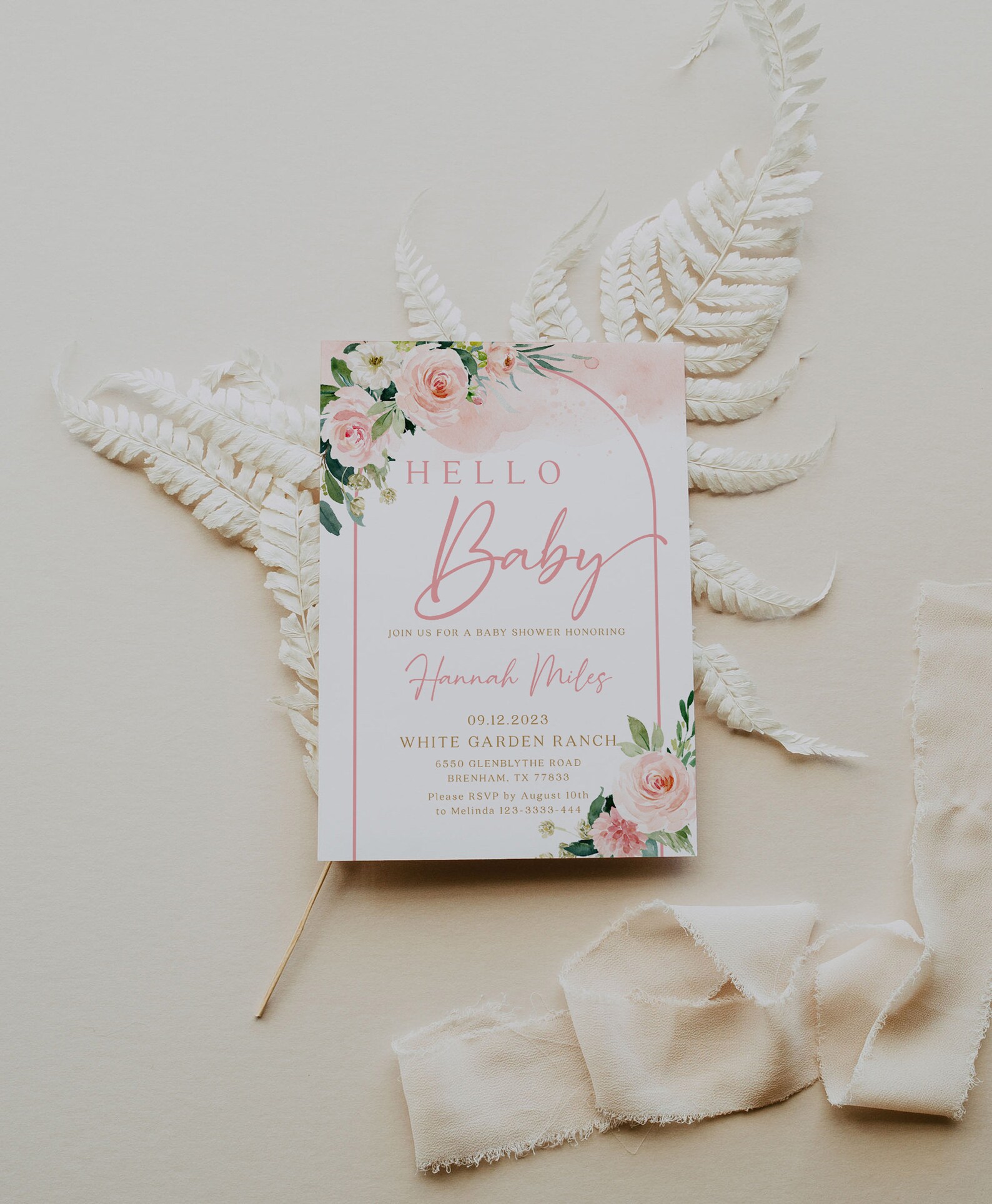 Hello Baby Invitation Baby Shower Invitation Baby Shower - Etsy