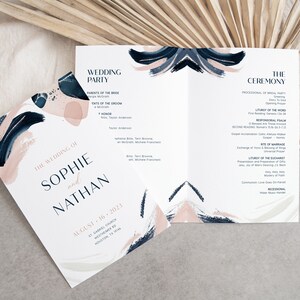 Booklet Program Template, Wedding Ceremony Program, Wedding Program ...