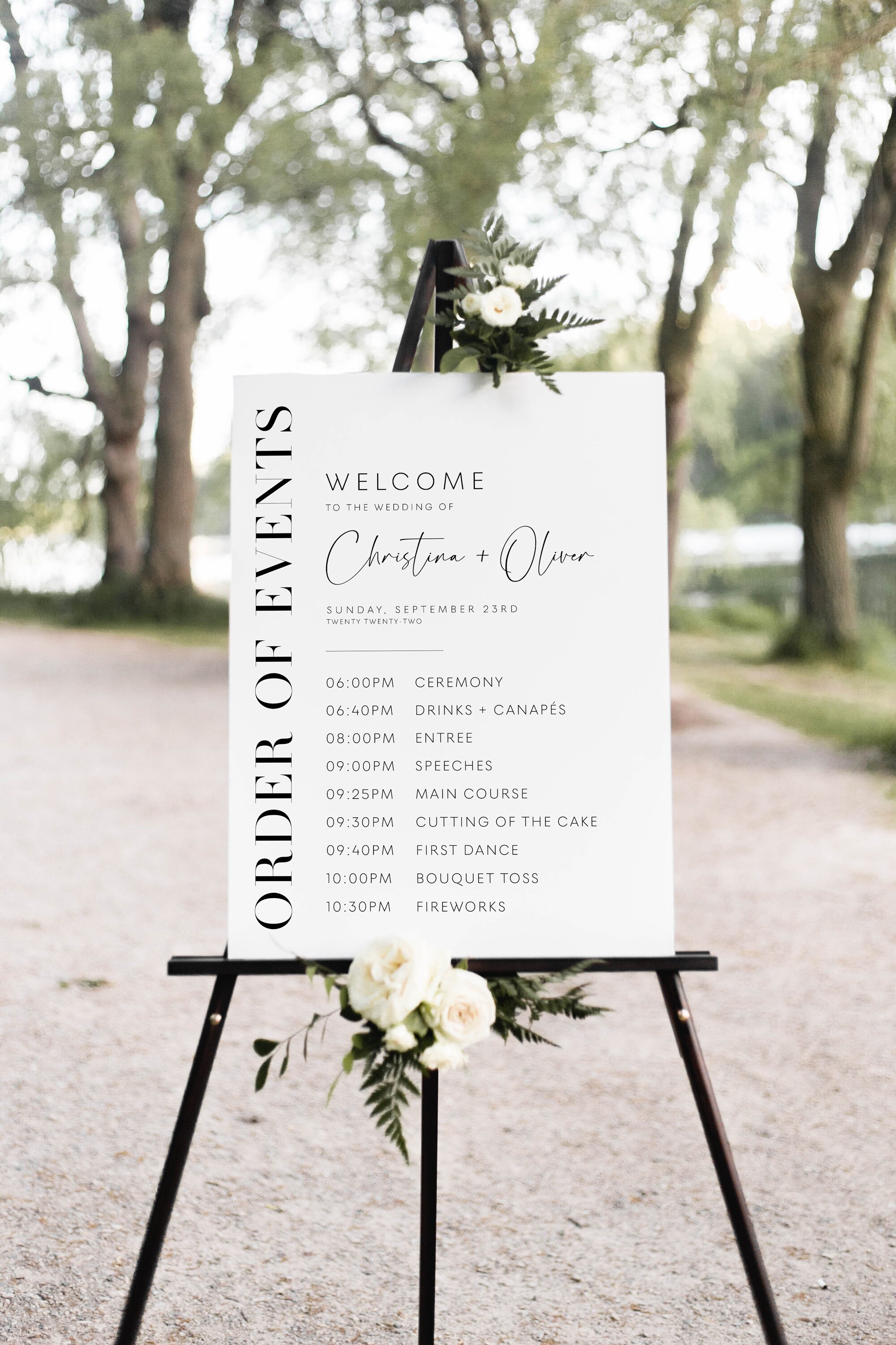 Order of Events Sign Wedding Order of Events Template | Etsy UK