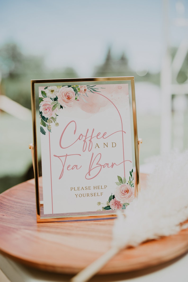 Coffee and Tea Sign Coffee Bar Sign Coffee and Tea Bar Sign | Etsy