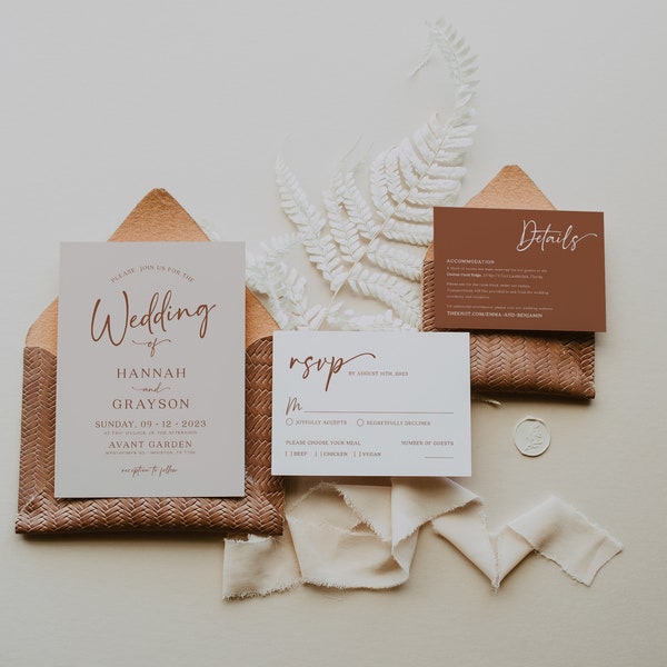 Boho Invitation - Etsy