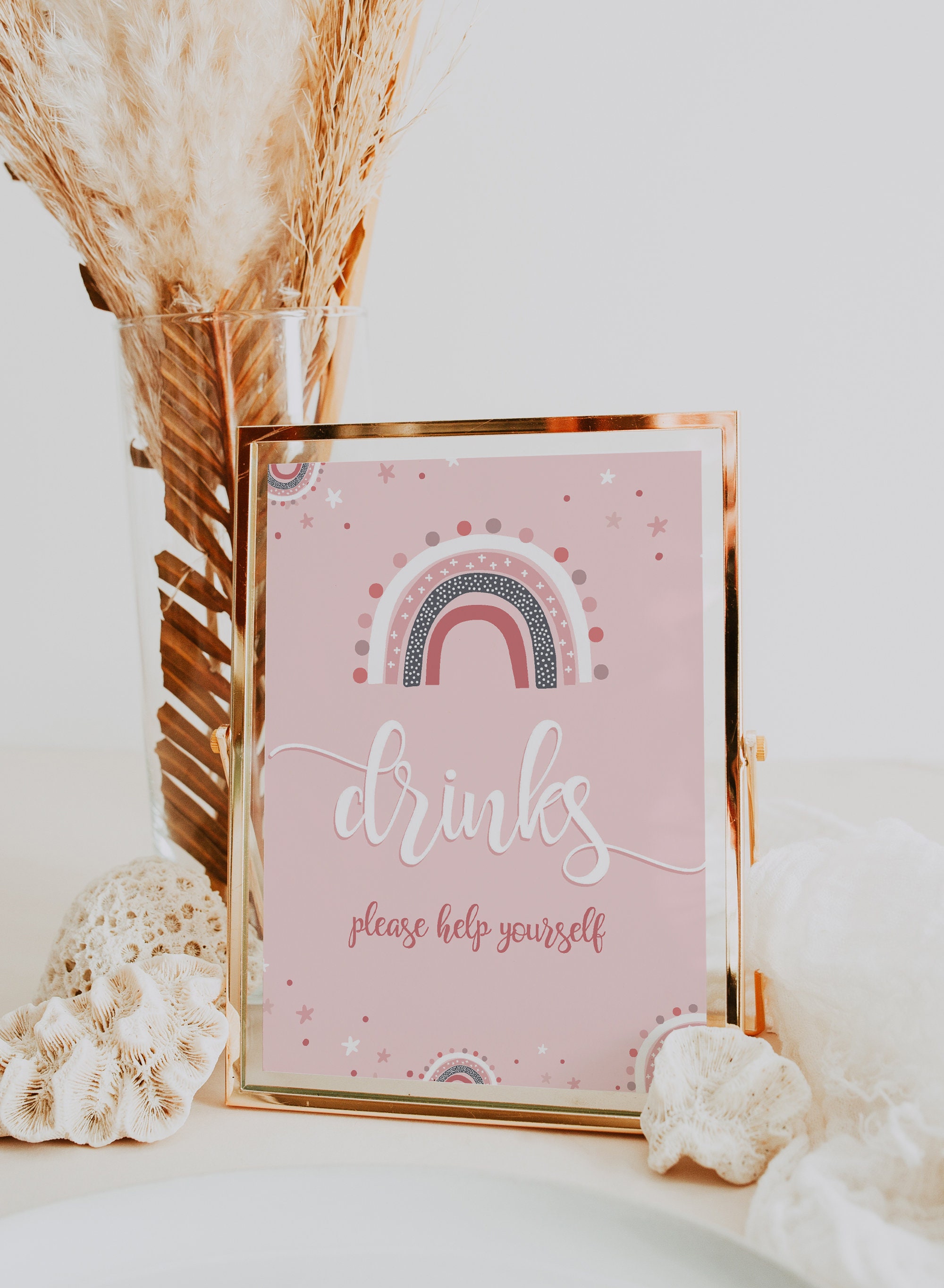 Drinks Sign Printable Drinks Sign Baby Shower Sign Baby | Etsy