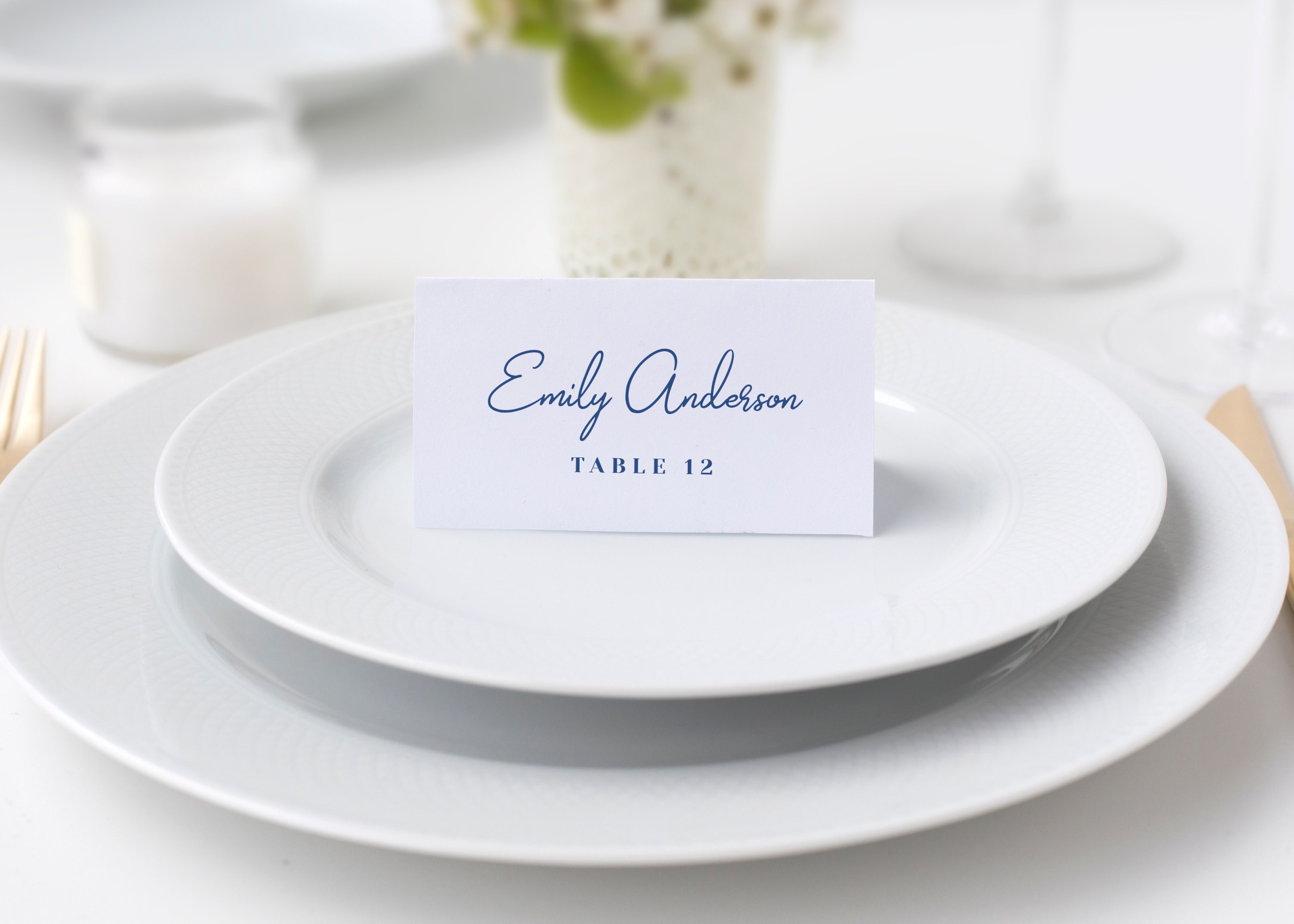 Place card template Wedding place cards Table seating cards | Etsy