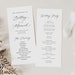 Wedding Program Template, Aesthetic Wedding Program, Minimalist Wedding ...