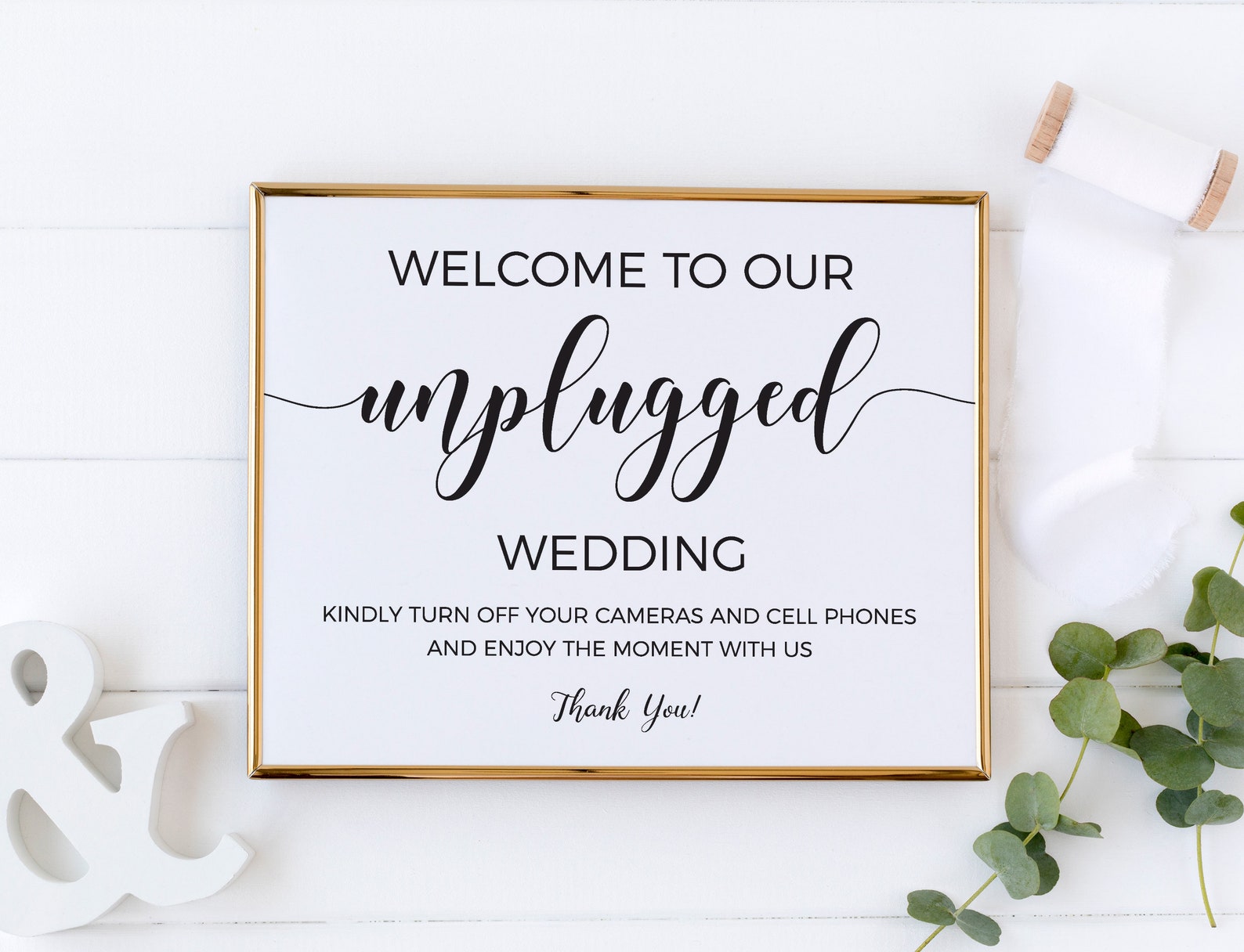Unplugged Wedding Sign Wedding Unplugged Ceremony Sign - Etsy