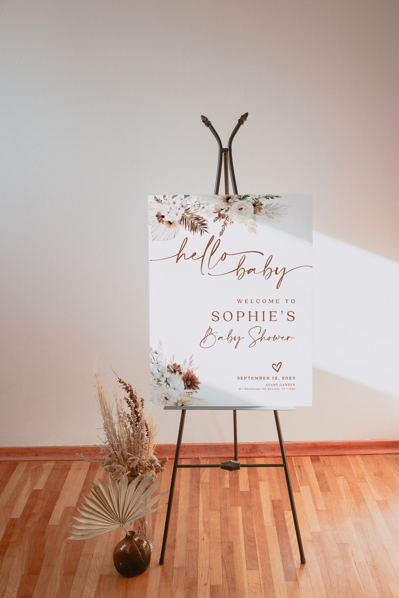 Hello Baby Sign Baby Shower Welcome Sign Baby Shower Sign - Etsy