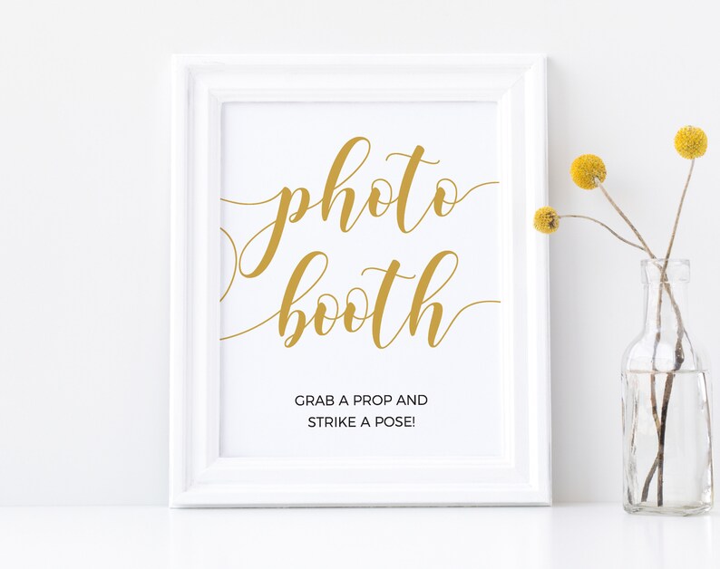 Photo Booth Sign Printable Photo Booth Wedding Photo Booth - Etsy