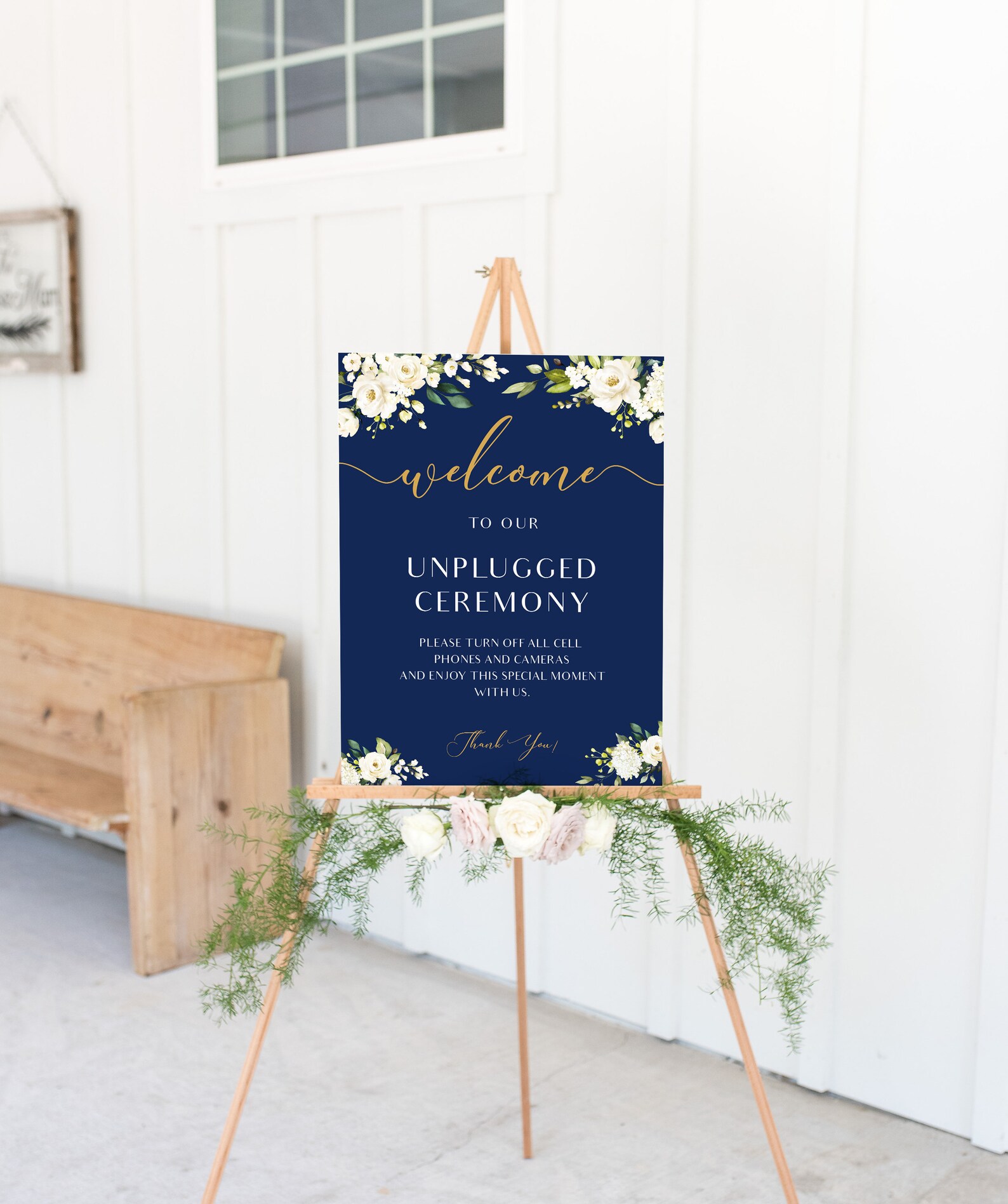 Unplugged ceremony sign Unplugged wedding sign Wedding signs | Etsy
