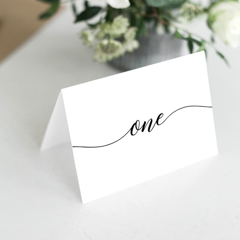 Table Number Tent - Etsy