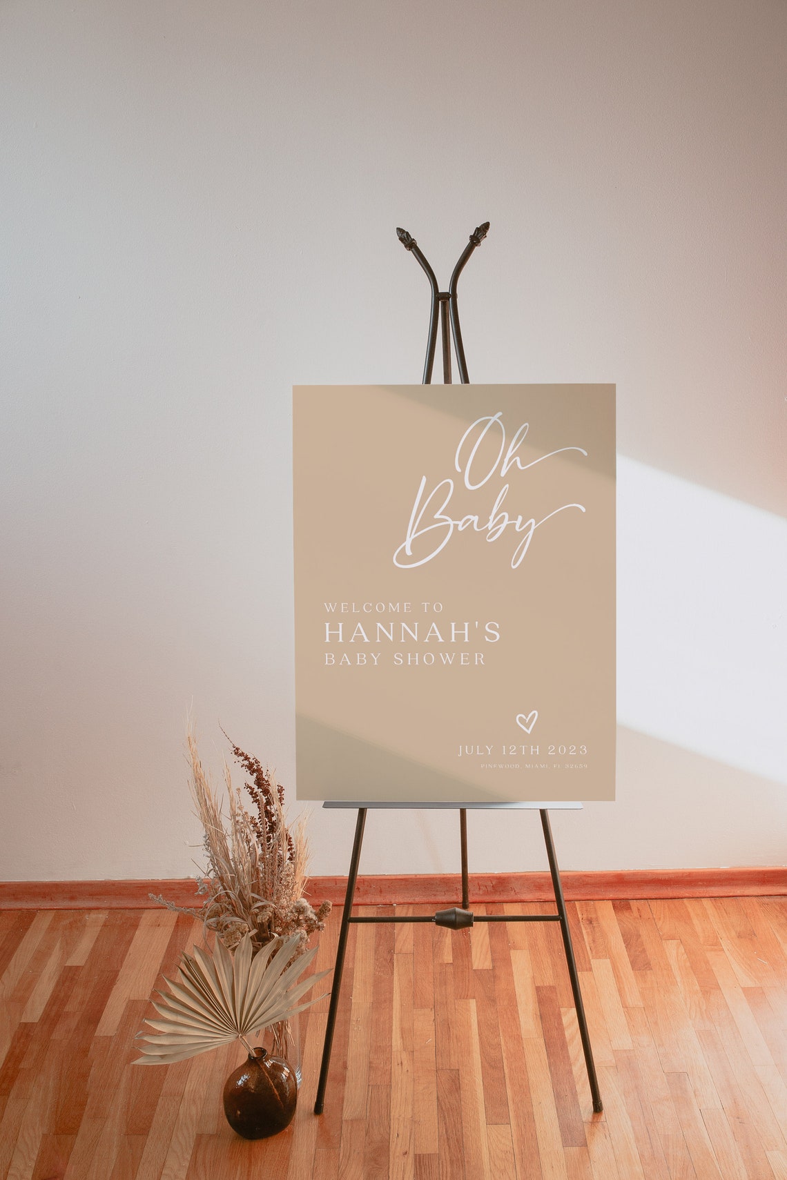 Oh Baby Sign Welcome Sign Template Baby Shower Welcome Sign - Etsy