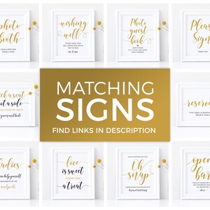 Cigar Bar, Wedding Cigar Bar Sign, Wedding Signs, Gold Wedding Sign ...